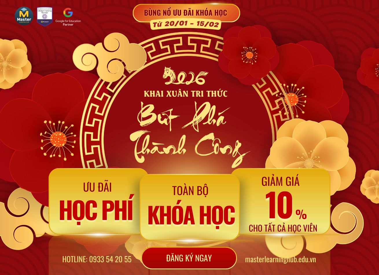Chương trình Ưu đãi khai xuân 2026 - Khai Xuân Tri Thức - Bứt Phá Thành ...