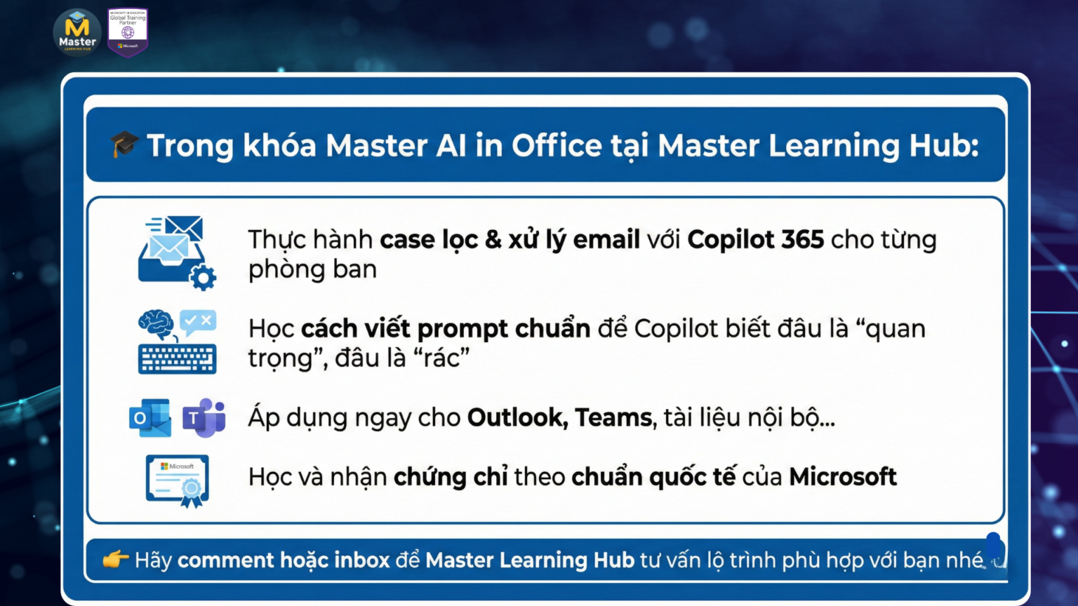 Microsoft 365 Copilot: Không bỏ sót email quan trọng - Master Learning ...